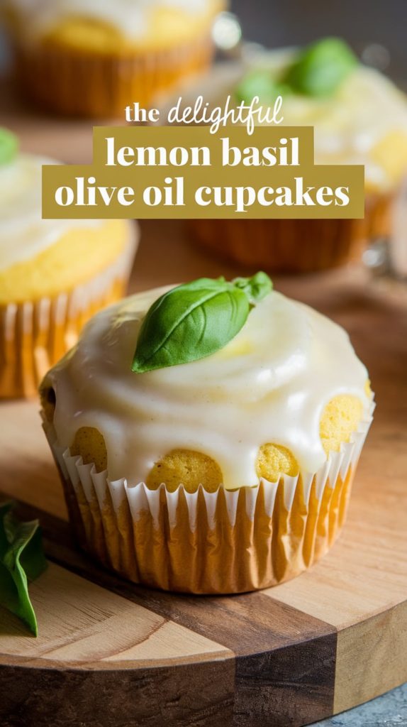 The Delightful Lemon Basil Olive Oil Cupcakes – Treat Savvy