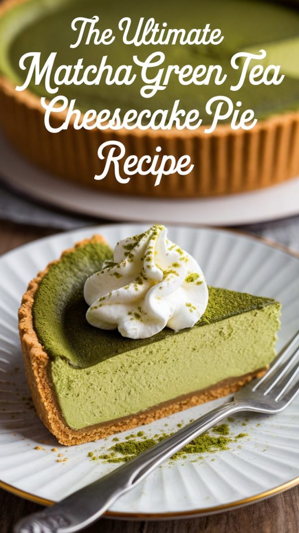 The Ultimate Matcha Green Tea Cheesecake Pie Recipe – Treat Savvy