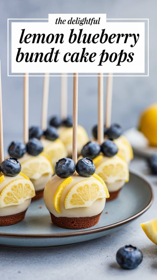 The Delightful Lemon Blueberry Bundt Cake Pops – Treat Savvy