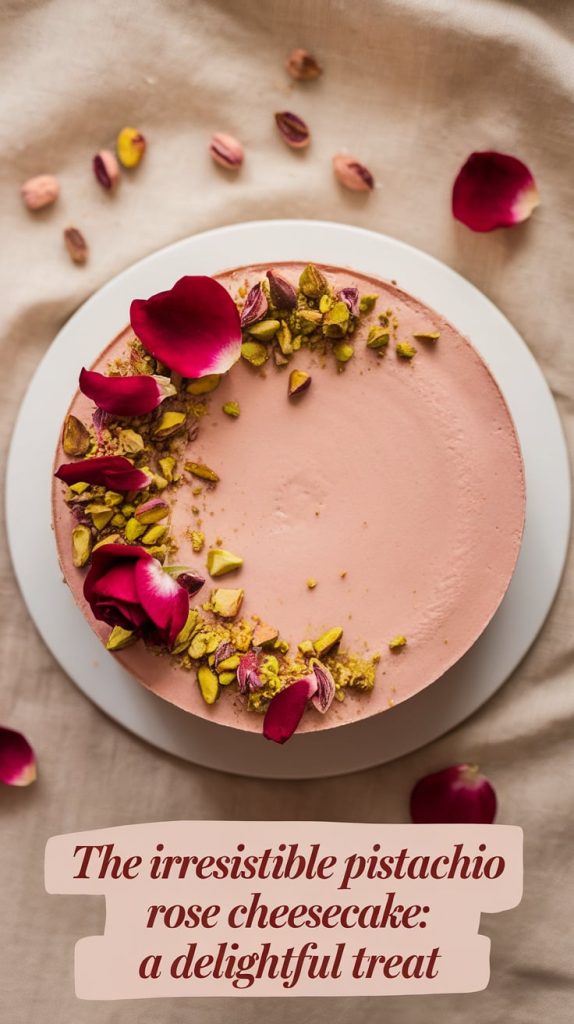The Irresistible Pistachio Rose Cheesecake: A Delightful Treat – Treat ...