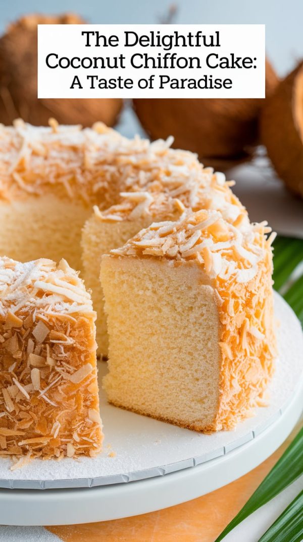 The Delightful Coconut Chiffon Cake: A Taste of Paradise – Treat Savvy