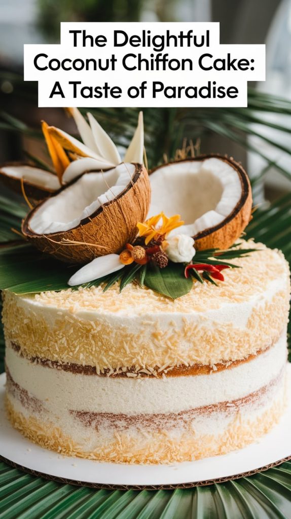 The Delightful Coconut Chiffon Cake: A Taste of Paradise – Treat Savvy