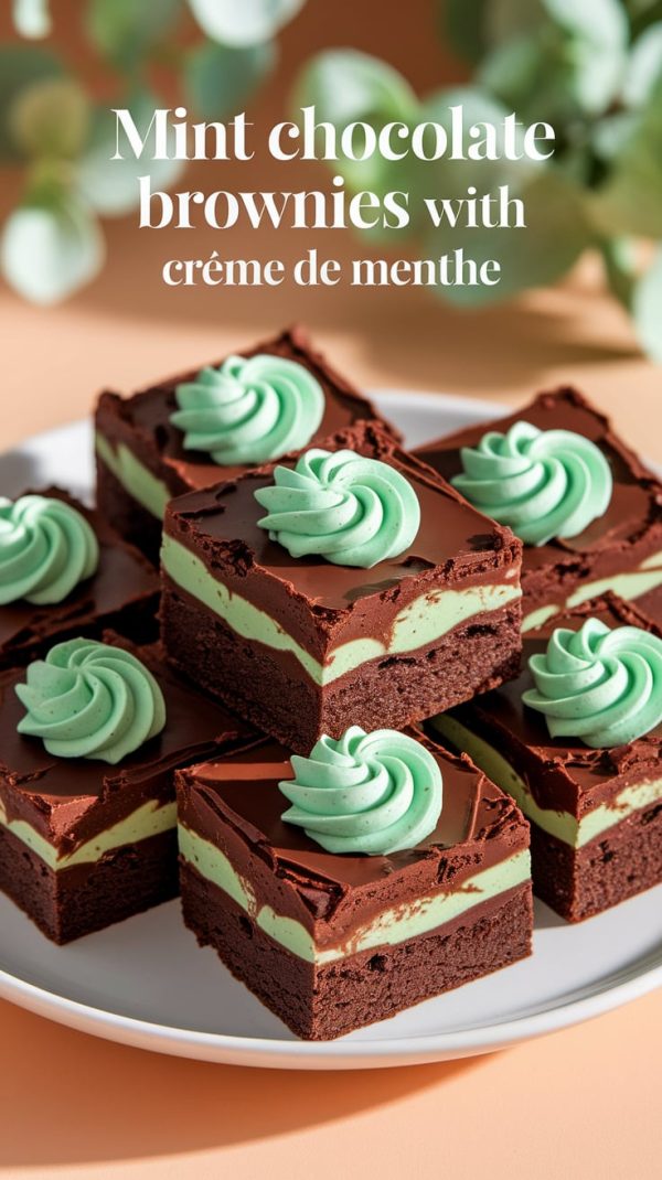 Brownies With Creme De Menthe