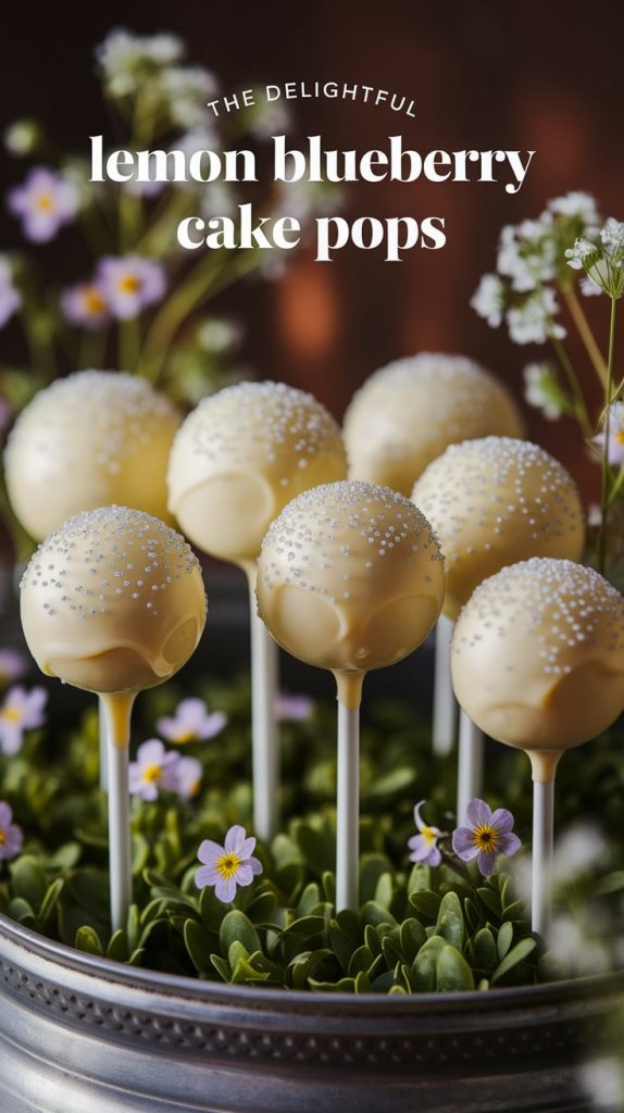 The Delightful Lemon Blueberry Cake Pops – Treat Savvy