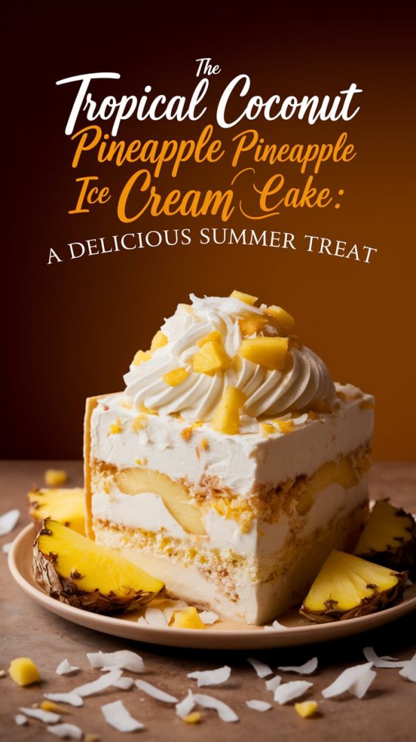 The Tropical Coconut Pineapple Ice Cream Cake: A Delicious Summer Treat ...