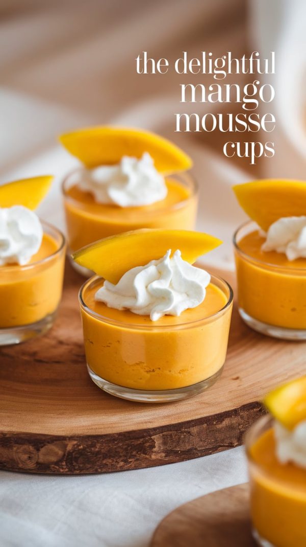 The Delightful Mango Mousse Cups – Treat Savvy