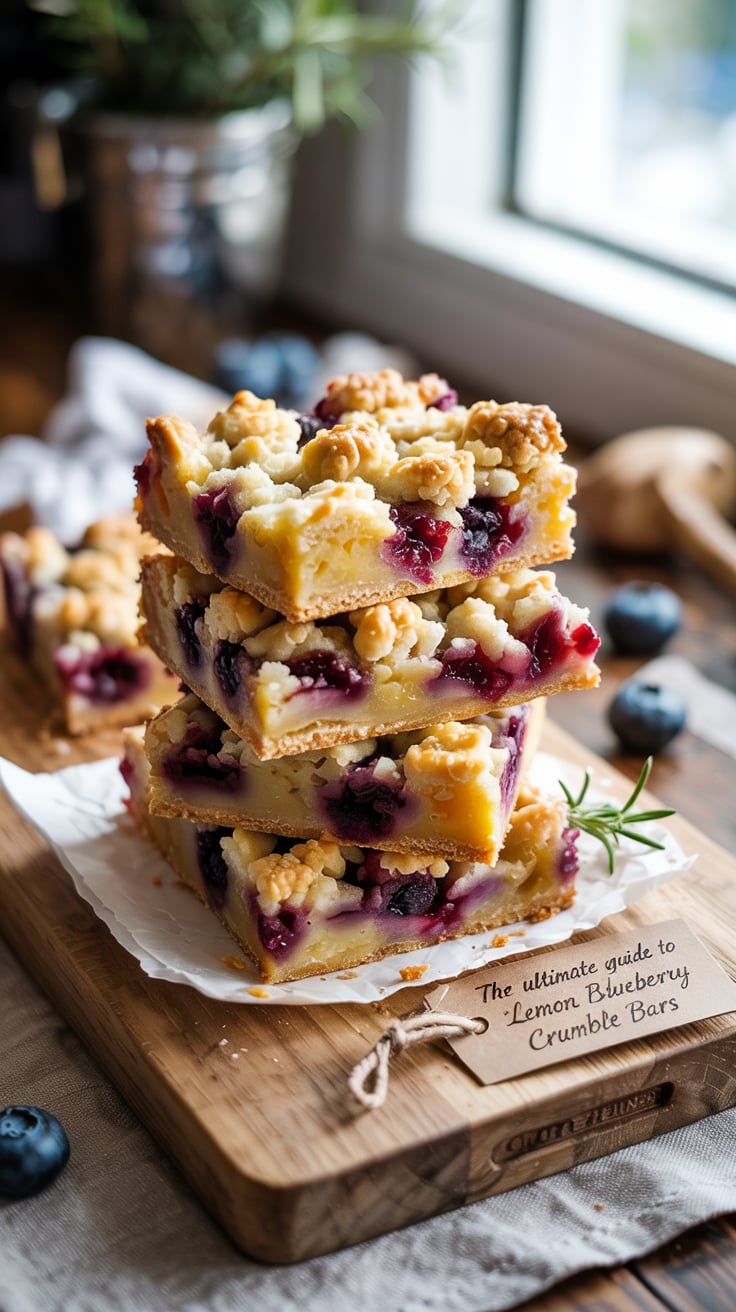The Ultimate Guide to Lemon Blueberry Crumble Bars – Treat Savvy