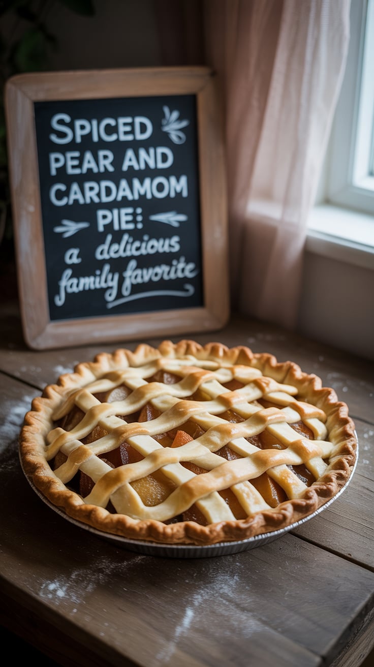 Spiced Pear and Cardamom Pie: A Delicious Family Favorite – Treat Savvy