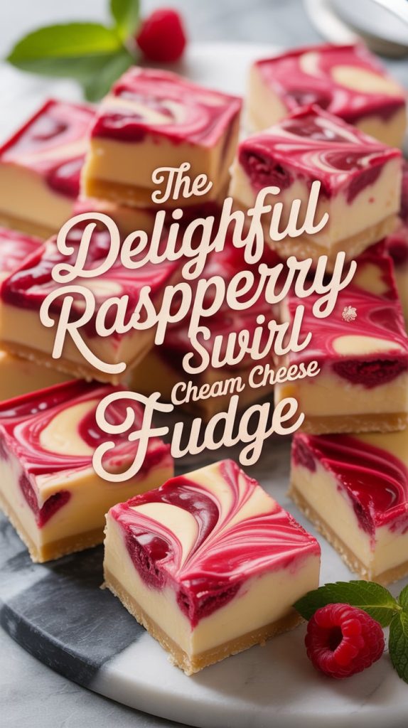 The Delightful Raspberry Swirl Cream Cheese Fudge – Treat Savvy