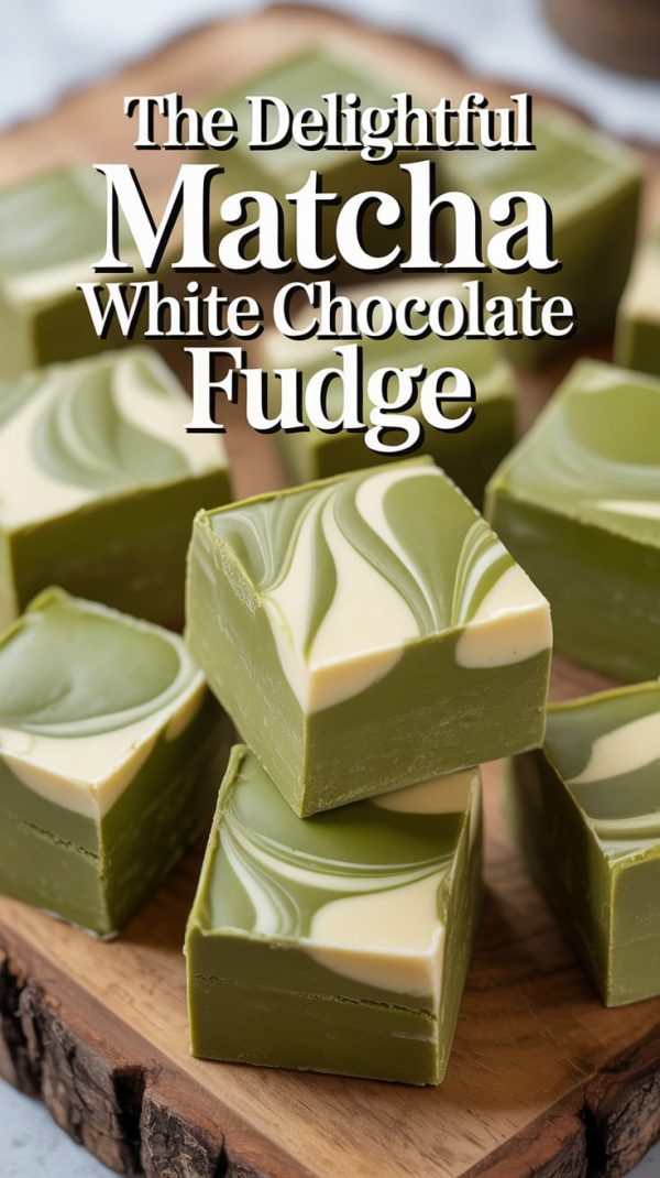 The Delightful Matcha White Chocolate Fudge – Treat Savvy