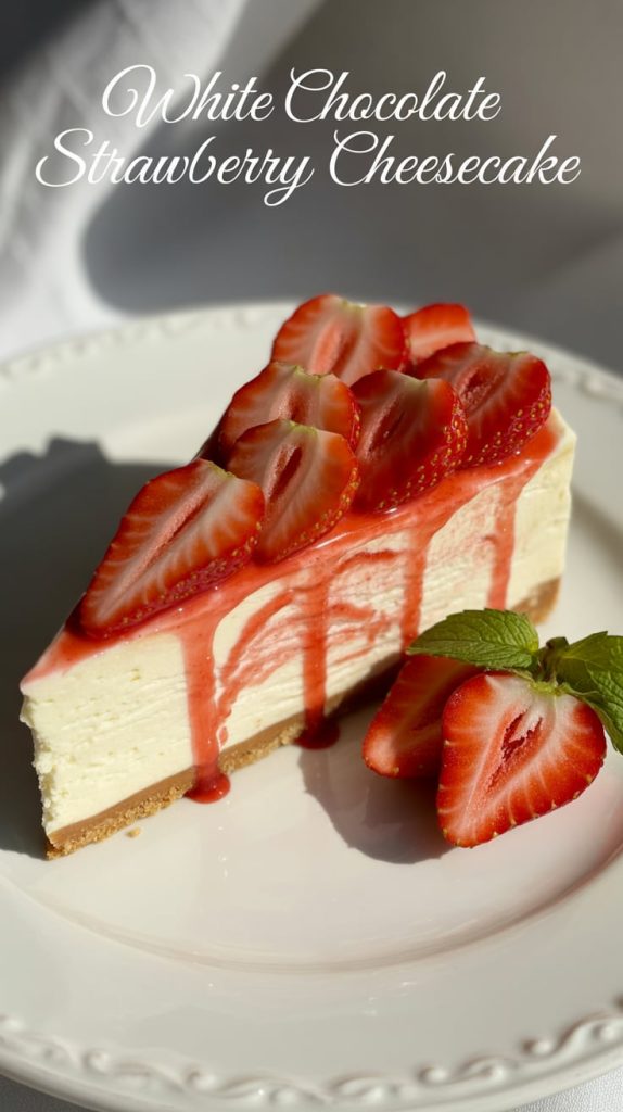 White Chocolate Strawberry Cheesecake: A Decadent Delight – Treat Savvy