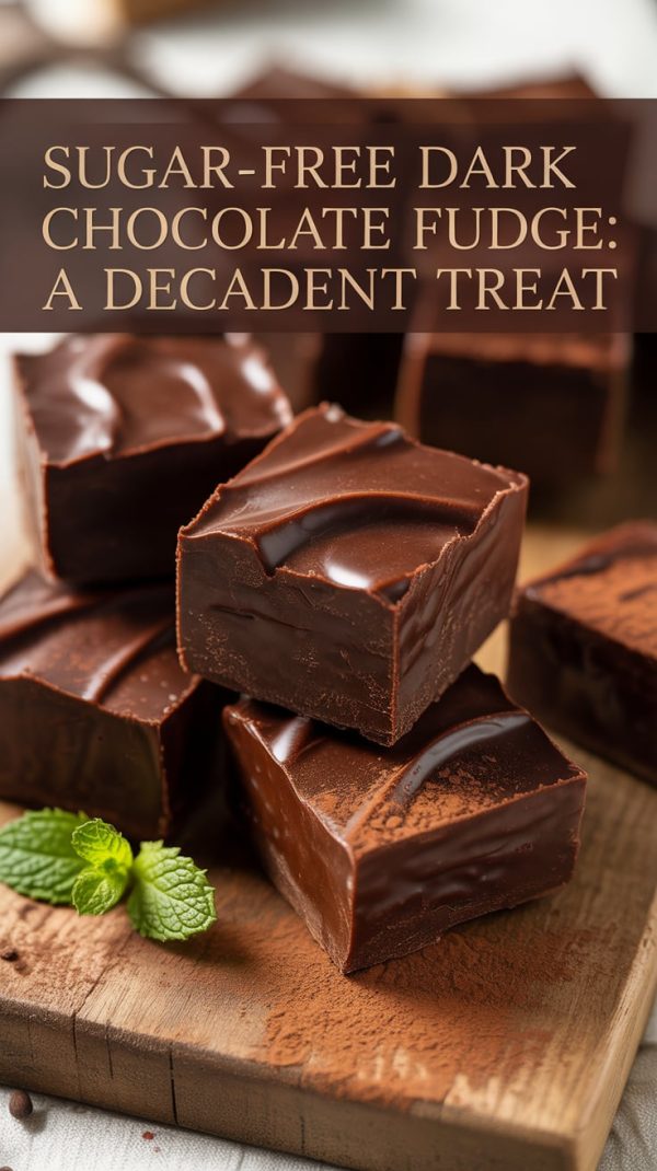 Sugar-Free Dark Chocolate Fudge: A Decadent Treat – Treat Savvy