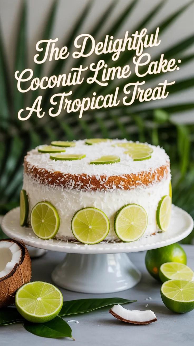 The Delightful Coconut Lime Cake: A Tropical Treat – Treat Savvy