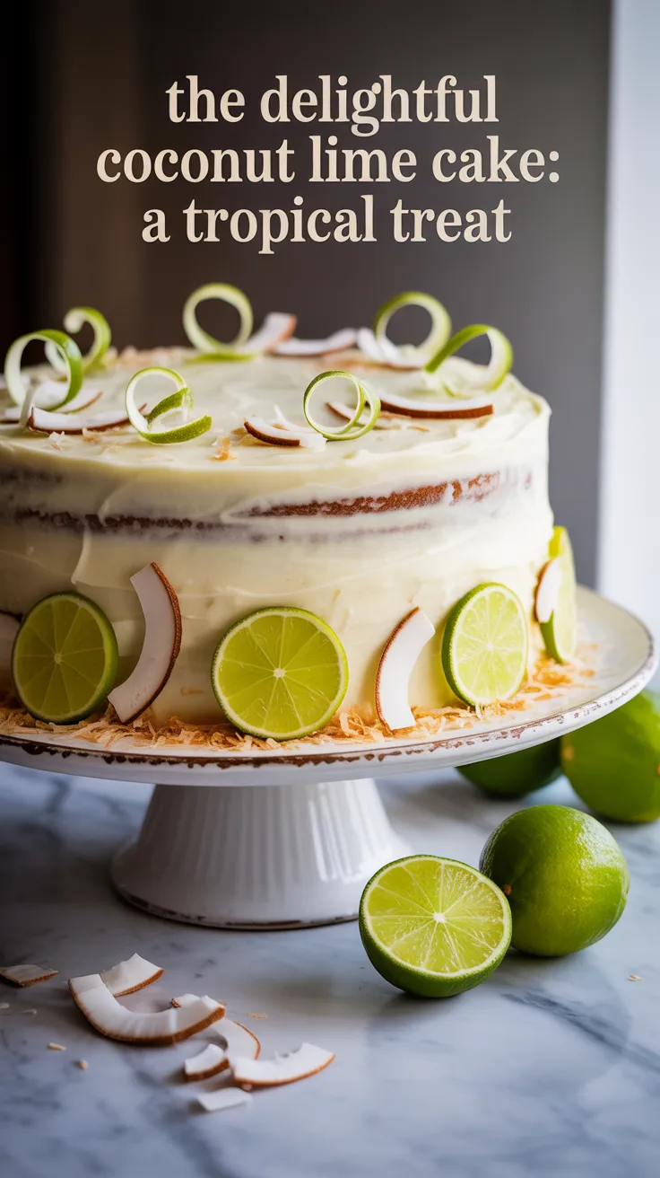 The Delightful Coconut Lime Cake: A Tropical Treat – Treat Savvy